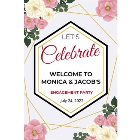 Wedding Party Welcome Sign, Custom Designed Signs - Banner House