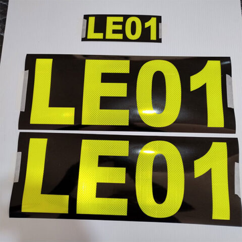 Reflective Vehicle Call ID Signs (Magnetic and Non-Magnetic)