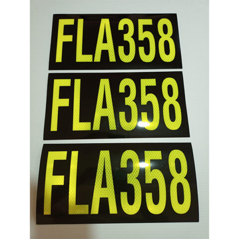 Reflective Vehicle Call ID Signs (Magnetic and Non-Magnetic)