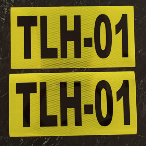 Reflective Vehicle Call ID Signs (Magnetic and Non-Magnetic)