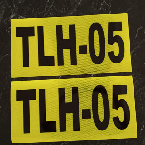 Hi Vis Asset Number Sign (Magnetic and Self Adhesive)-Banner House