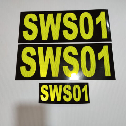 Reflective Vehicle Call ID Signs (Magnetic and Non-Magnetic)