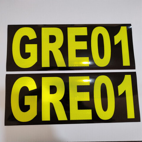Reflective Vehicle Call ID Signs (Magnetic and Non-Magnetic)