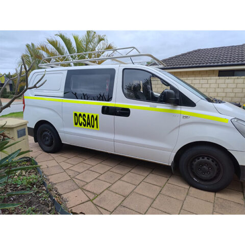 Reflective Magnetic Strips for Worksite Vehicles - Banner House