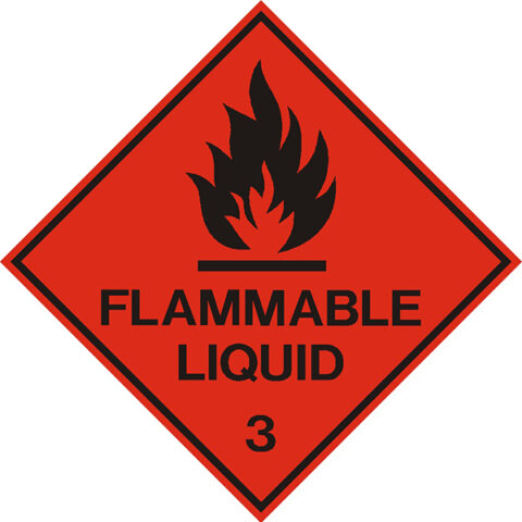Flammable Liquid Sign - Banner House
