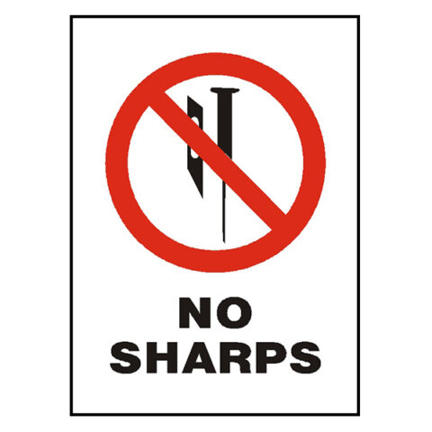 No Sharps Sign - Banner House