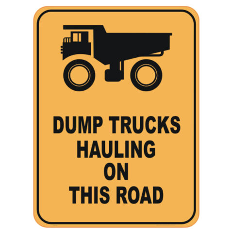 Dump Truck Hauling Sign - Banner House