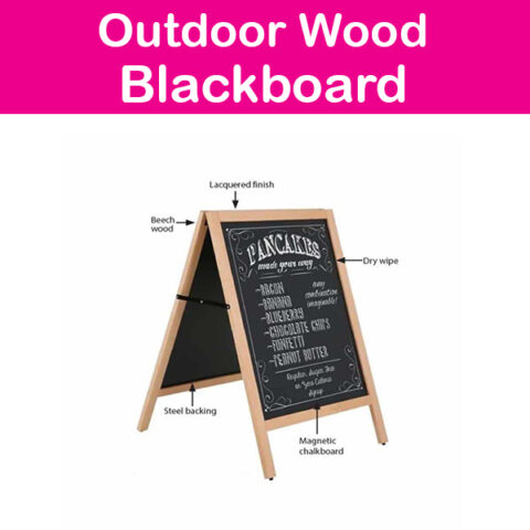 Outdoor Wood Blackboard A-Frame- Banner House