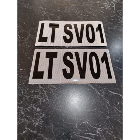 Hi Vis Asset Number Sign (Magnetic and Self Adhesive)-Banner House