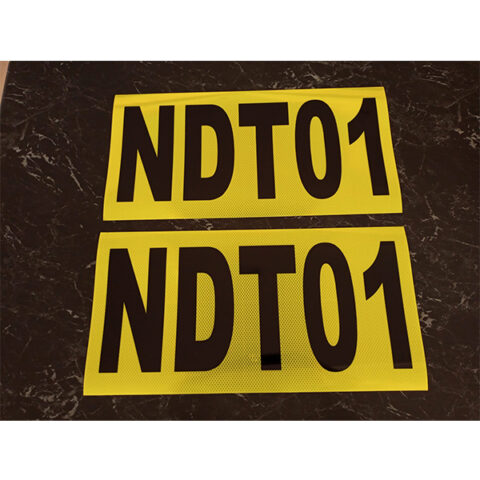 Hi Vis Asset Number Sign (Magnetic and Self Adhesive)-Banner House