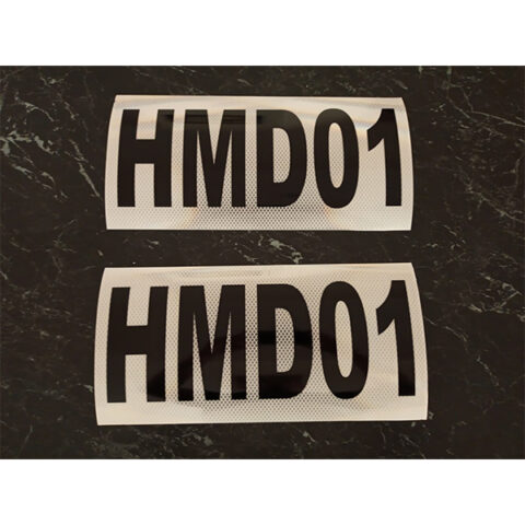 Hi Vis Asset Number Sign (Magnetic and Self Adhesive)-Banner House