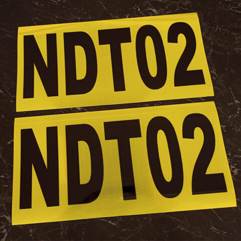 Hi Vis Asset Number Sign (Magnetic and Self Adhesive)-Banner House