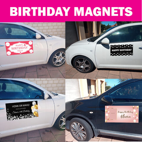 Custom Birthday Magnets- Banner House