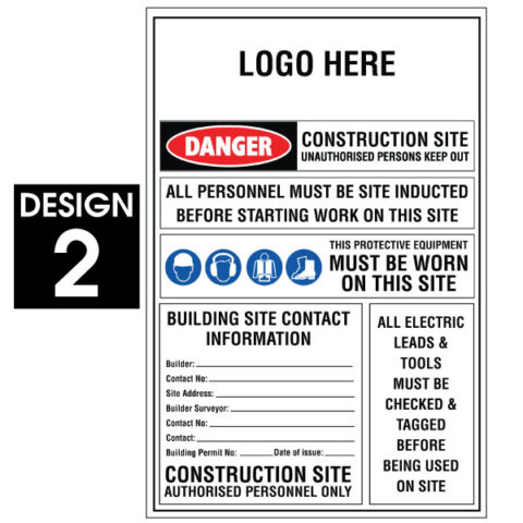Construction Site Entry Signs- Banner House